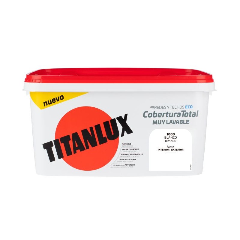 PINTURA TITANLUX COBERTURA TOTAL BL 4L TITAN